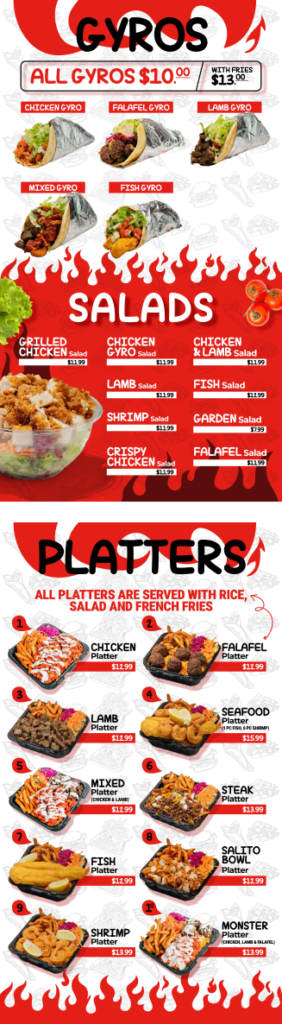 Menu – Blazin Chicken and Gyro